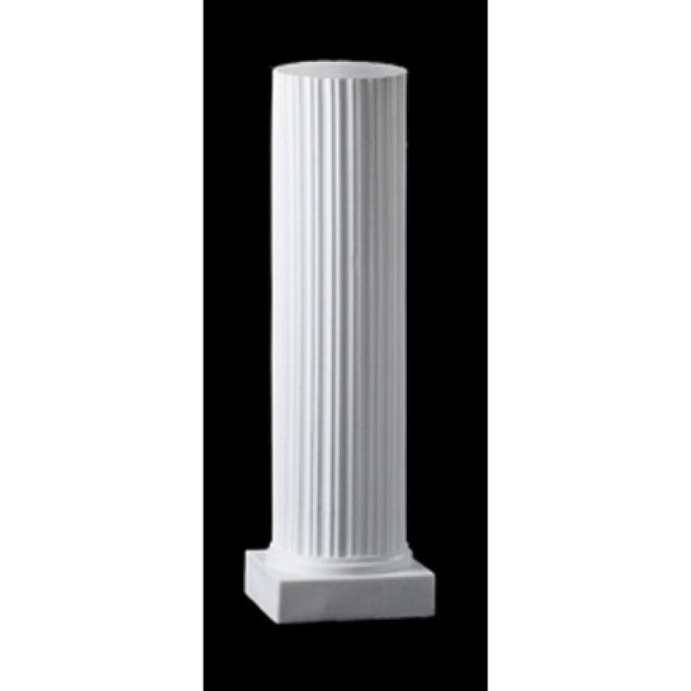 20" High Greek Flat Top Pedestal Column White - Grand Event Rentals